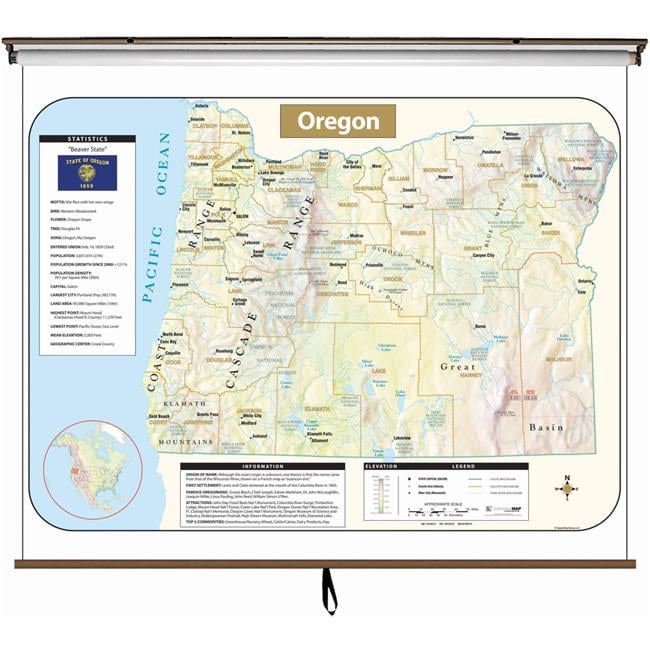 Univarsal 911643612001-64x54-SR1 64 x 54 in. Oregon Large Scale Shaded ...