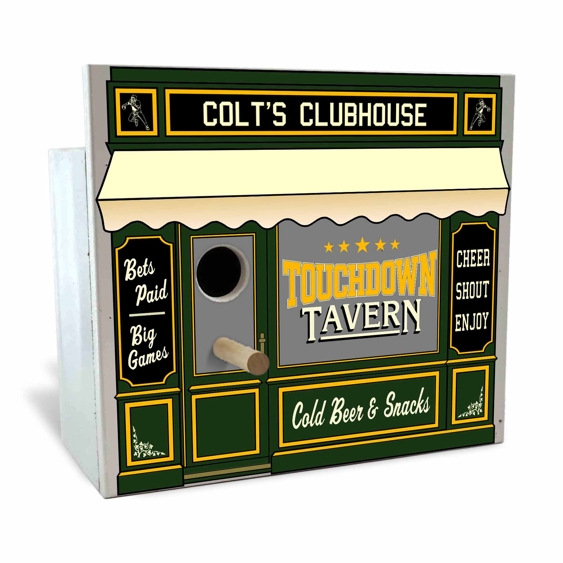 Thousand Oaks Barrel Co. Touchdown Tavern Handmade Birdhouse - Weather ...