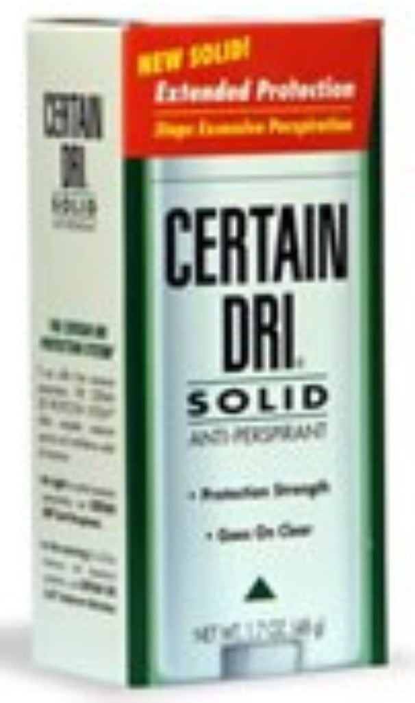 CERTAIN DRI Anti-Perspirant Solid 1.7 oz (Pack of 3) - Walmart.com