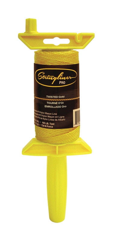 Stringliner Pro Gold Twisted Chalk Line Reel 135 ft. Gold - Walmart.com
