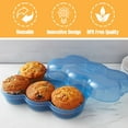 Muffin Fresh Muffin and Cupcake Storage Container with Lid, Airtight ...