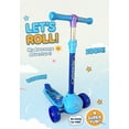 Wadan Kick Scooter with LED Light-Up Wheels, 4 Adjustable Heights, and ...