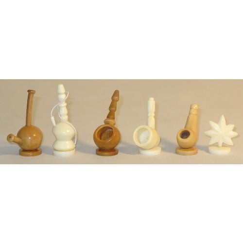 Mary Jane Tagua Nut Hand Carved Set of Chess Pieces - Walmart.com