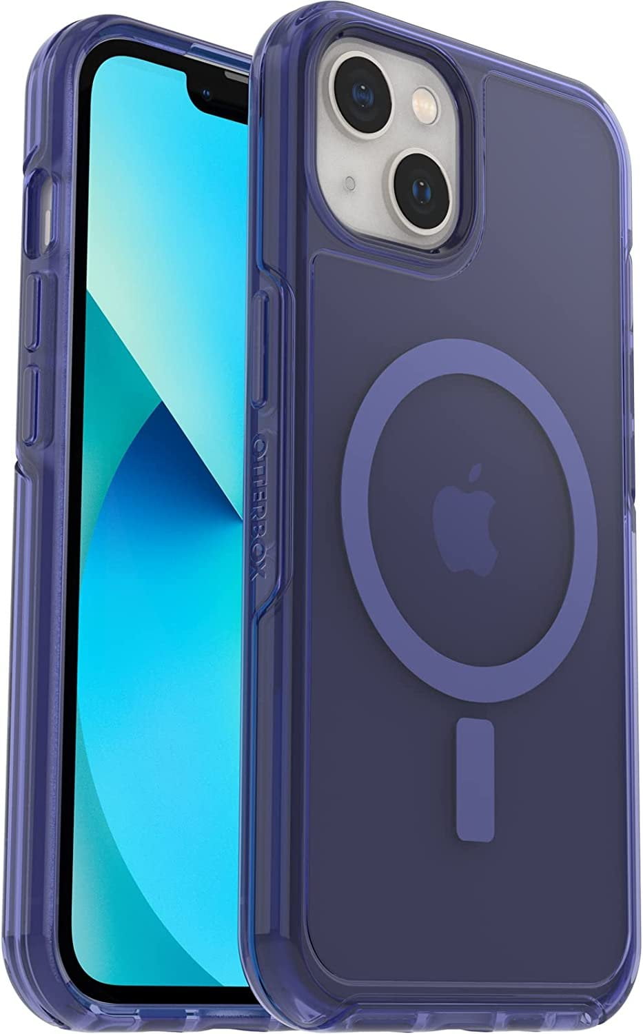 OtterBox SYMMETRY SERIES+ CLEAR Antimicrobial Case With MagSafe For IPhone 13 - Feelin Blue ...