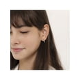 925 Sterling Silver Classic Small Plain Huggie Hoop Earrings For Girls ...