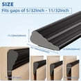 2026 Best 196 Inch Black Wedge Weather Stripping, Upgraded Black Foam ...