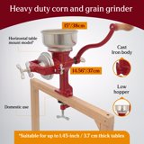 Mexican Cast Iron Grain Grinder Low Hopper, Estrella Corn Mill, Manual ...