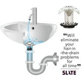 Sink Shroom Ultra Edition Bathroom Sink Hair Drain Catcher Stainless ...