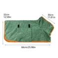 Absorbent Pet Bath Towel Soft Microfiber Quick Drying Towel for Small ...