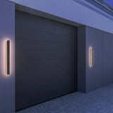 LEEKI - 40 Inches Modern Outdoor Light Fixture - Rectangular Exterior ...