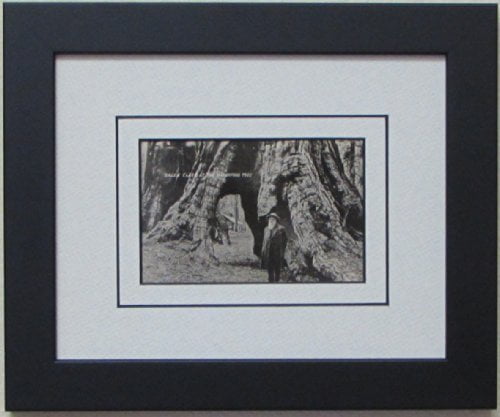 Postcard Frame for 3.5" X 5.5" Post Card Black Frame White (Black Trim ...