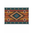 Aztec Tribe Sun Shade Sail 8'X10' Rhombus Geometric Pattern Striped ...