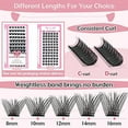 Cluster Lashes, 72 Pcs Individual Lashes, Lash Clusters DIY Eyelash ...
