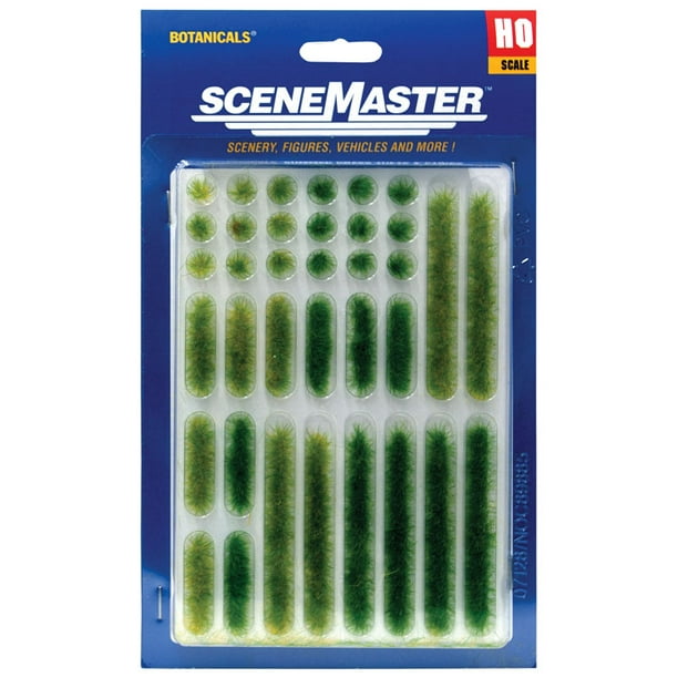 walthers ho scale scenery kit grass tufts & strips 18 each summer ...
