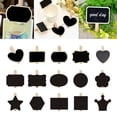 50Pcs Chalkboard Clips Small Message Chalkboard Signs with Labels Clips ...