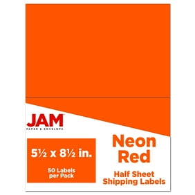 LabelMaster Shipping and Handling Self-Adhesive Label, 5 x 3 1/2, RED ...