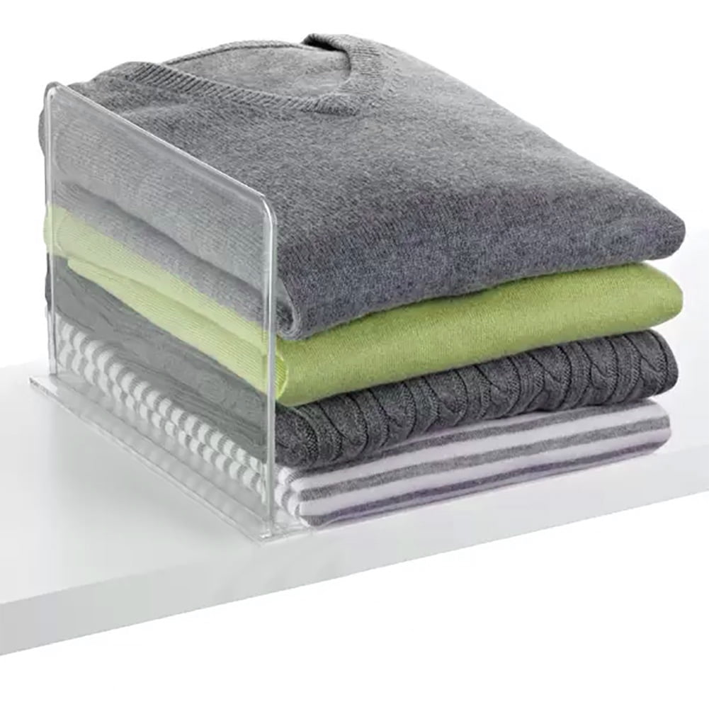 OnDisplay Acrylic Shelf Dividers - Closet Shelves Organizer - Clothing ...