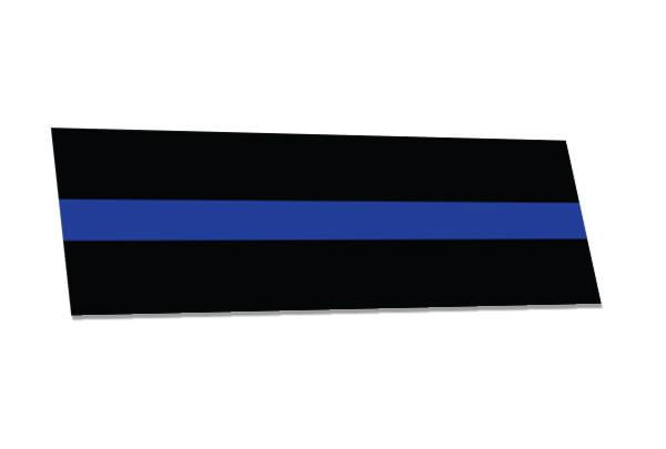 Thin Blue Line Bumper Sticker - 3.5 x 11 Inches - Walmart.com