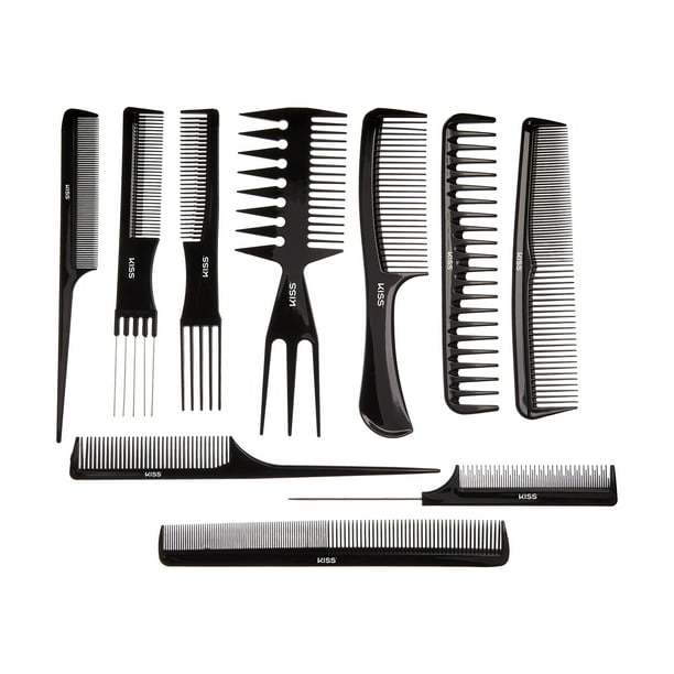 KISS COLORS & CARE Unisex Comb Set, 10 Count - Walmart.com