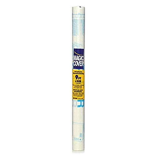 Magic Cover Rolled Adhesive Bookcover, 18 Inches x 9 Feet, Clear, 1 ...