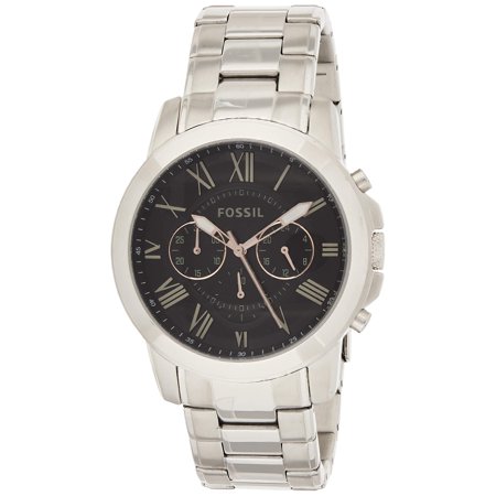 Fossil Men's FS4994 Grant Chronograph Stainless Steel Watch - Silver ...