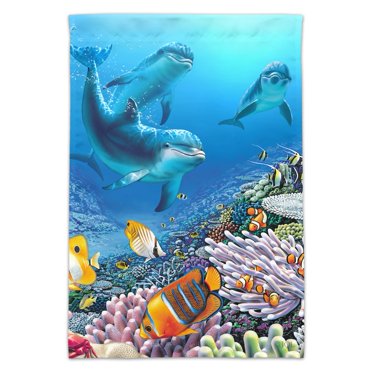 Ocean Coral Reef Sea Turtles Diving Garden Yard Flag - Walmart.com