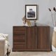 Gymax Buffet Sideboard Cupboard Cabinet Console Table W/ 3 Drawers ...