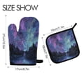 2PCS Pot Holders and Oven Mitts Sets Cooking Gloves Kitchen Gloves Heat ...