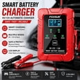 Agiufgs Battery Charger 6V 12V, Auto-Recognition Pulse Repair with ...