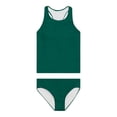 Big Swimsuit For Girls One-Piece Color For Young Classic Tankini Top ...