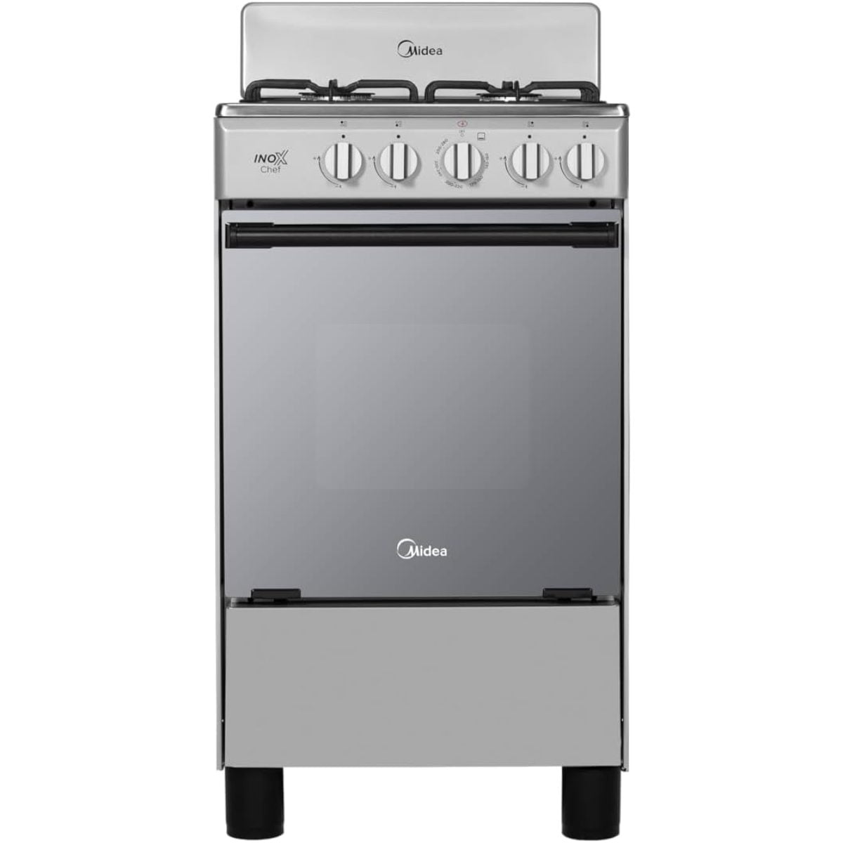 Estufa de Piso Midea InoxChef 20' Acero Inox Color Silver MGS20FS1BAABG ...