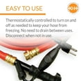 K&H Pet Products Thermo-Hose Ice Free Heated Water Hose Rubber Red 60 ...