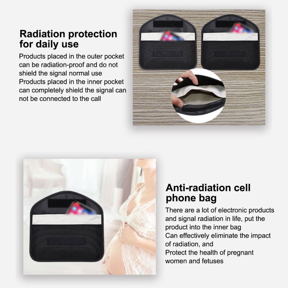 RFID Signal Blocking Bag Shielding Cage Pouch Wallet Case for Cell ...