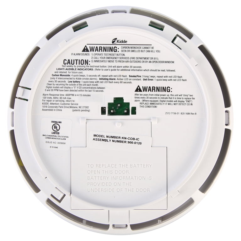 Kidde Hard-Wired W/Battery Back-up Electrochemical Carbon, 56% OFF