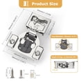 2 Pieces 1/4" Small Overlay Concealed Face Frame Hinges, 105° Open ...