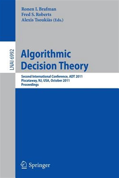 Pre-Owned Algorithmic Decision Theory: Second International Conference ...