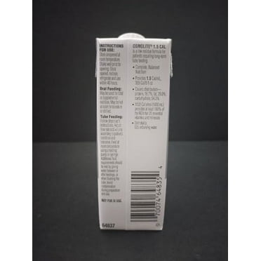 Abbott Nutrition Osmolite 1.5 Cal, 8 oz Carton, 355 Calories, 24 per ...
