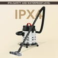 Wet Dry Vacuum Cleaner, 4.75 Gallon 1800W 6 HP Peak Stainless Steel ...