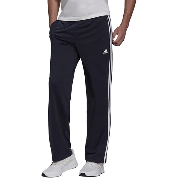 adidas Men's Essentials Warm-Up Open Hem 3-Stripes Tracksuit Bottoms ...