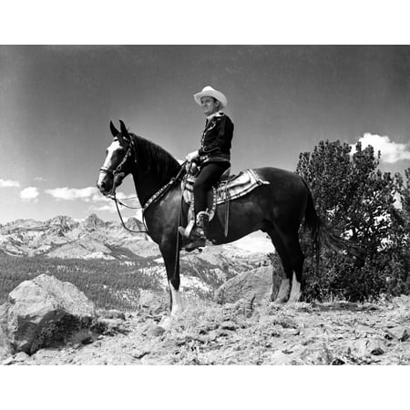 Gene Autry Riding a Horse in a Westerner Outfit Photo Print (24 x 30 ...