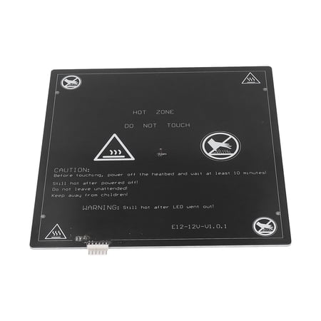 3D Printer Hot Bed, 300 X 300 X 3mm 12V Heated Platform Easy ...