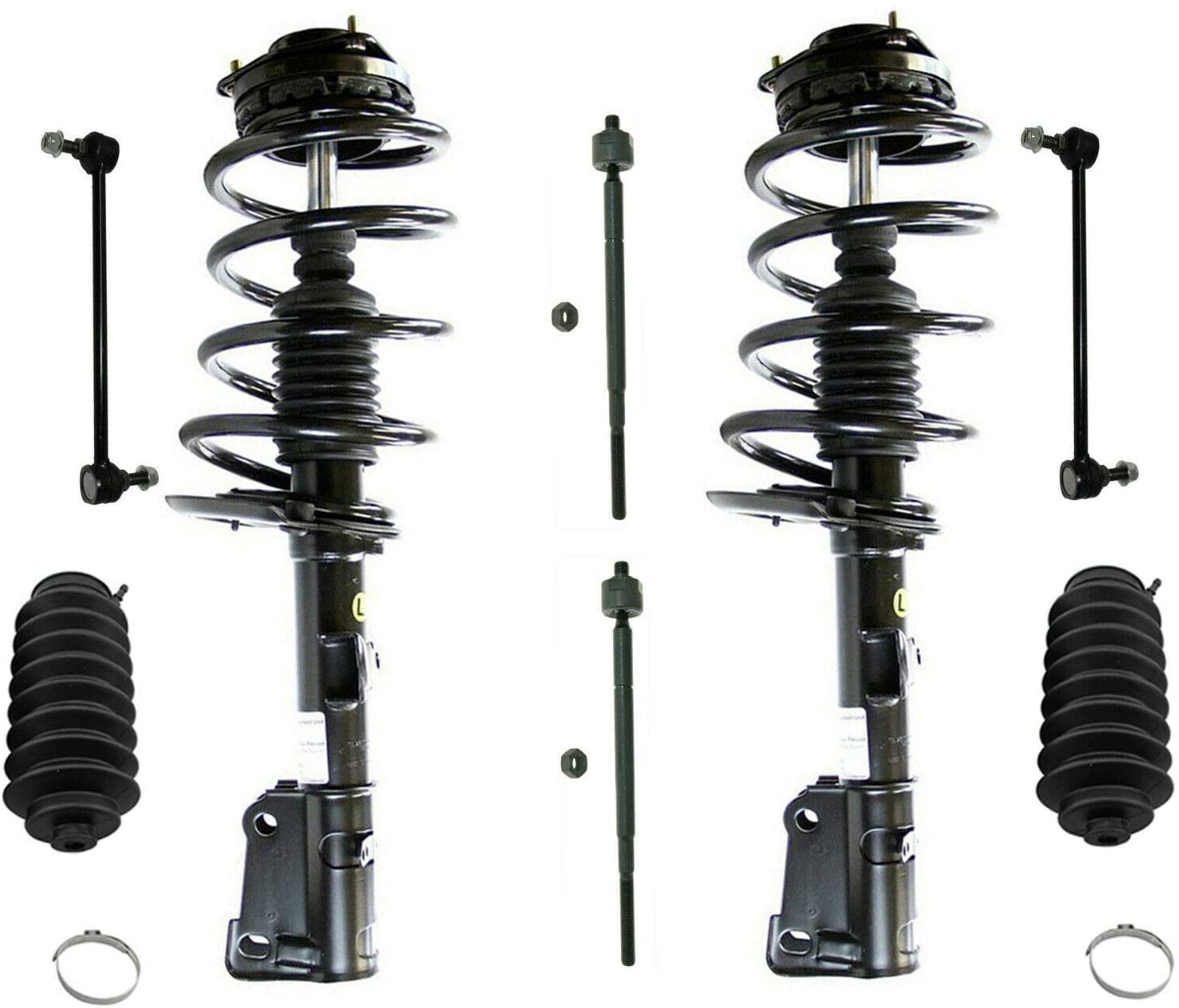 Detroit Axle Front Strut And Coil Spring Assembly With Sway Bar Inner