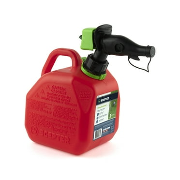 Scepter 1 Gallon Capacity SmartControl Gas Can, FR1G101, Red Fuel ...