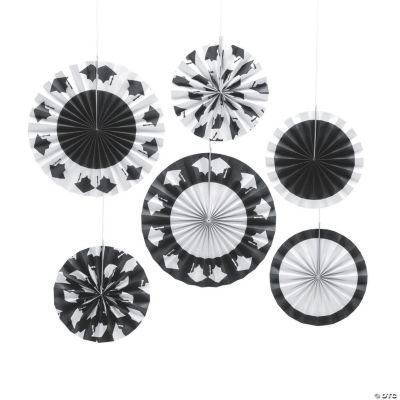 Graduation Paper Fan Decorating Kit - Party Decor - 6 Pieces - Walmart.com