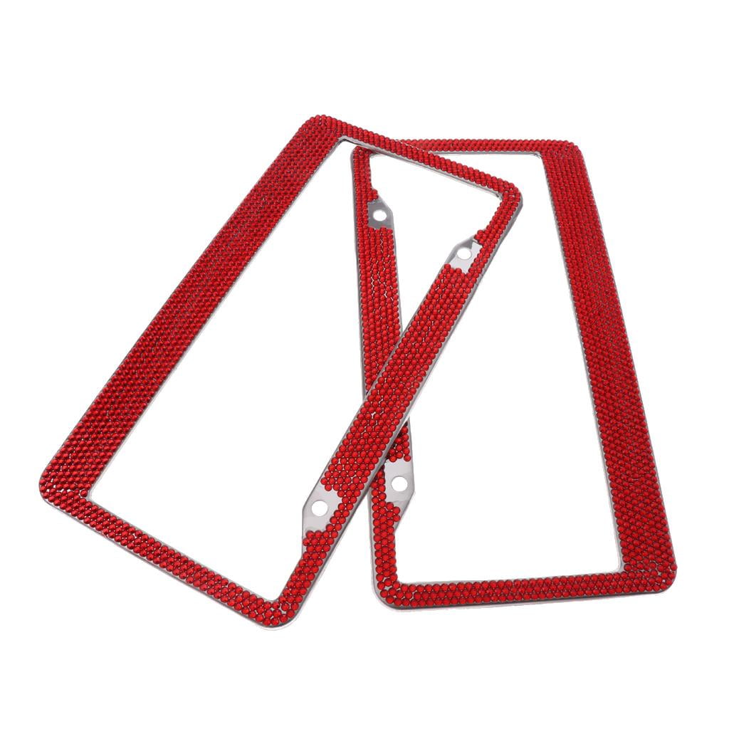 Click here for Miulika 2x 12X6 Plate Frame Bling Rhinestone Cryst... prices