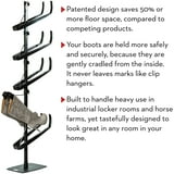 Boot Butler Solo Boot Storage Rack & Shaper, 5-Pair Free-Standing ...