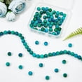 3 Strands Natural Chrysocolla Beads Strands Dyed Round 8mm Hole: 1.4mm ...