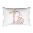 30x50cm English Alphabet Pillow Cover Peach Skin Fabric Single Side ...