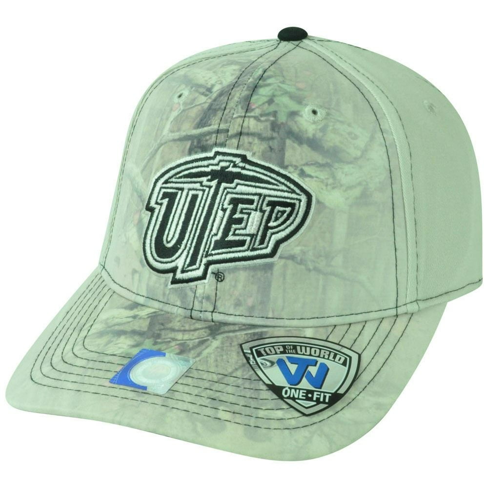NCAA Texas El Paso Utep Miners Battle Fade Camouflage Flex Fit One Size ...
