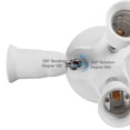 3-in-1 Light holder, Two way light socket, Twin light bulb socket ...